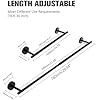 Amazon.com: Alise Adjustable Towel Holder, Extension-Type 17'' to 30 ...