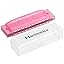 Amazon.com: PATIKIL Clearly Colorful Translucent Harmonica 10 Holes ...