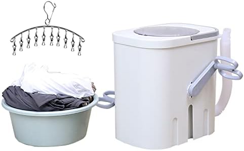 Amazon.com: REALN Portable Washing Machine Mini Hand Crank Hand Powered ...