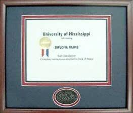 Amazon.com: FansEdge University of Mississippi Diploma Frame with ...
