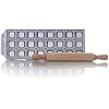 Amazon.com: Risoli Aluminum Square Ravioli Maker with Rolling Pin, 24 ...