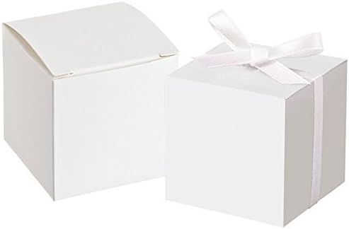 Amazon.com: GuiHe 50pcs White Gift Boxes 2x2x2inch Square Wedding Party ...