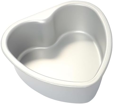 Amazon.com: Didaey 6 Pieces Heart Shaped Cake Pans Bulk 8 Inch Aluminum ...