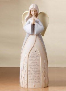 Amazon.com: Enesco Foundations Our Father Angel Figurine, 12-Inch ...