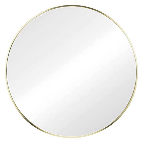 Navaris Round Mirror - 60 cm (24 inches) - Large Circle Wall Mirror for ...