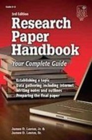 Research Paper Handbook: Your Complete Guide: James D. Lester Jr ...