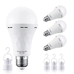 Rechargeable Emergency Light Bulbs Battery Backup Light Bulb for Home ...