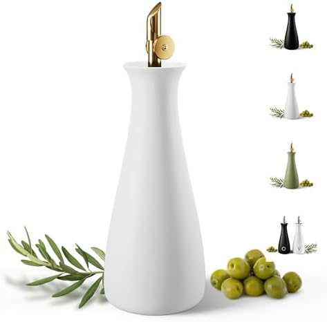 Amazon.com: AVA Ceramic Olive Oil Dispenser with Automatic Flip Spout ...