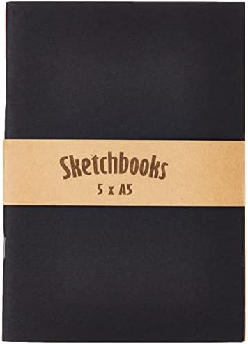 A5 Matt Sketchbook Bundle of 5 Assorted : Amazon.co.uk: Home & Kitchen