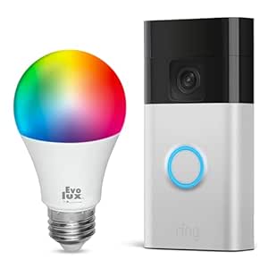 Video timbre inalámbrico Ring + Evolux by Lloyd's Foco LED Inteligente : Amazon.com.mx ...