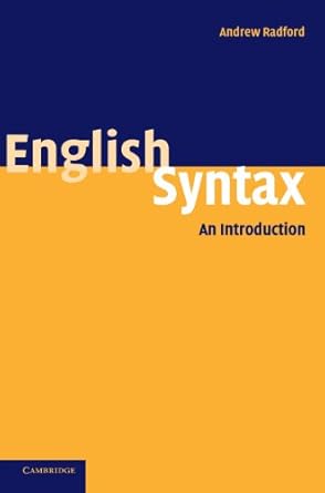 Amazon.com: English Syntax: An Introduction: 9780521834995: Radford ...