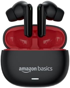 Amazon Basics True Wireless In-Ear Earbuds with Mic, Low-Latency Gaming ...