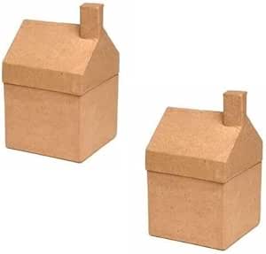 Amazon.com: Factory Direct Craft Ready to Decorate Paper Mache House ...