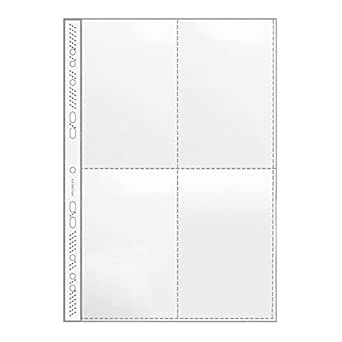 Document Sleeves DIN A4 with 4 x A6 Sections Portrait Format ...