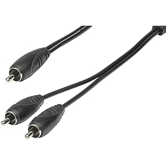 RCA Plug to 2 x RCA Plugs Audio Cable - 1.5m : Amazon.co.uk ...
