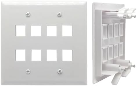 Amazon.com: DIYTECH Keystone Wall Plate, 2 Gang Keystone Wall Plate, 8 ...