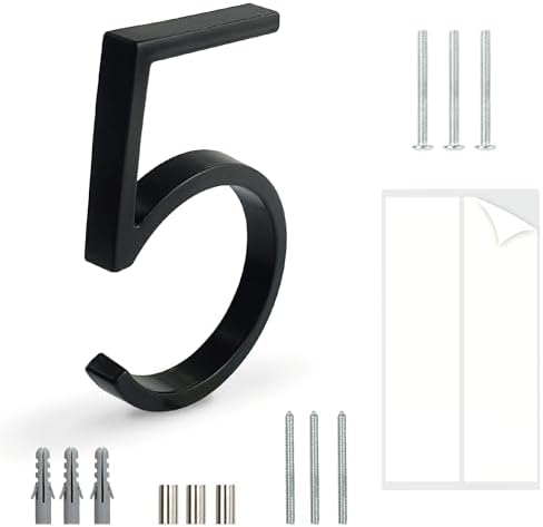 House Numbers Large Door Numbers Black House Numbers 7 Inch Metal House ...