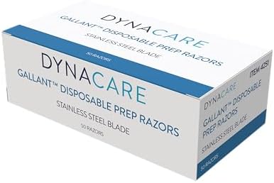 Amazon.com: Dynarex Gallant Disposable Prep Razors, Used before ECG and ...