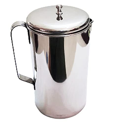 Pure Stainless Steel Pride Water Jug with lid and Steel Handle, 1.5 ...