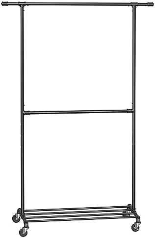 Amazon.com: Whitmor Heavy-Duty 2-Rod Extendable Clothing Garment Rack ...