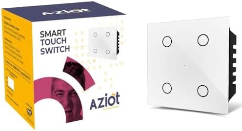 AZIOT 4 Node Smart Switch - WiFi/Bluetooth Communication - Made in ...