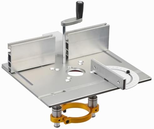 KETIPED Aluminium Router Table Insert Plate And Router Lift for 65mm ...