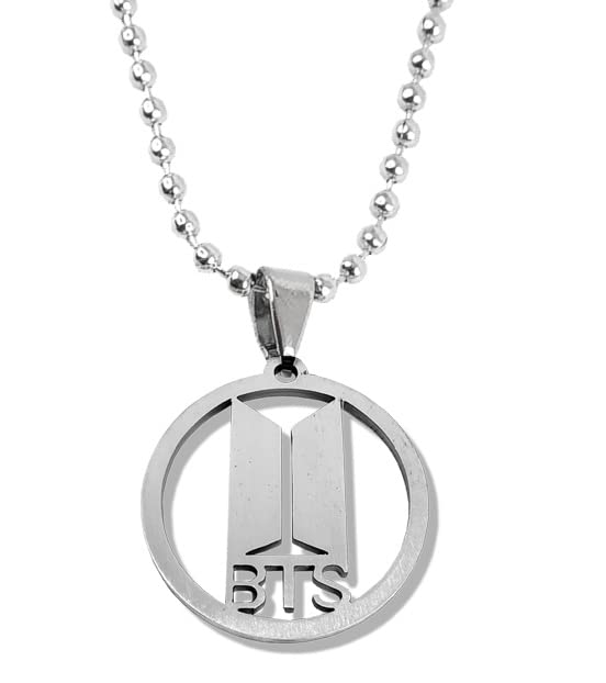 Airtick JAR0347 Silver Color Unisex Metal Fancy & Stylish 3D BTS Round ...