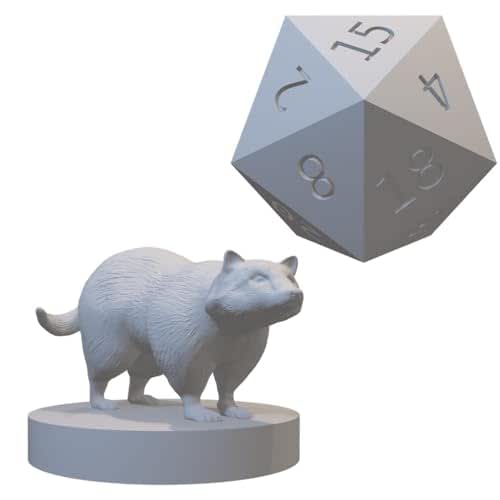 Amazon.com: Set of 5 Small Animal Miniatures for DND Pathfinder RPG ...