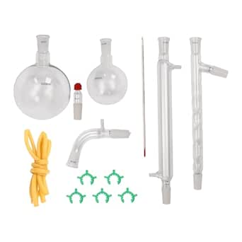 Laboratory Glassware, 24/40 Chemistry Glassware Set 13PCS Chemistry Lab ...