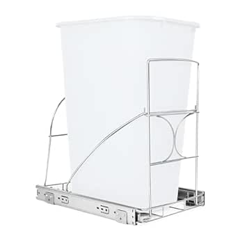 36L Under Cabinet Trash Can Slider with Adjustable Ball-Bearing Pull ...