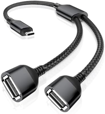 Amazon.com: RUXELY USB C to Dual USB Adapter 1FT,USBC to USB Double ...