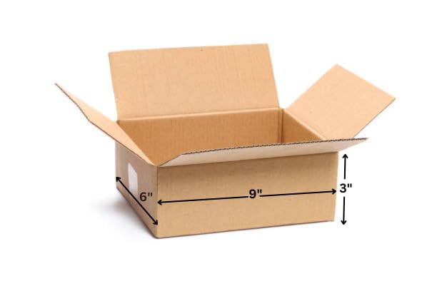 BoxCrafters- Size 9x6x3 Inches, Premium Eco Friendly 3 Ply Brown ...