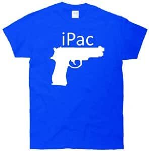Amazon.com: iPac Pack Gun T-Shirt Blue XL : Clothing, Shoes & Jewelry