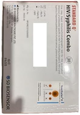 Hiv/syphilis kit combo SD Biosensor pack of 30 Test : Amazon.in ...
