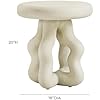 Amazon.com: Maddie Cream Textured Side Table : Home & Kitchen
