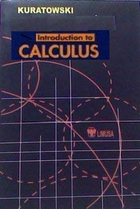 Introduction to calculus (International series of monographs in pure ...