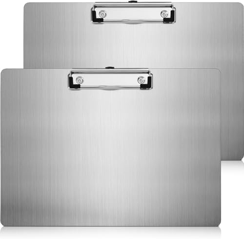 Amazon.com : Motiskyy 2 Pcs Horizontal Metal Clipboards 9 X12. 5 Inch ...