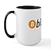 Amazon.com | CafePress Bitcoin Large Mug 15 oz (444 ml) Ceramic Coffee ...