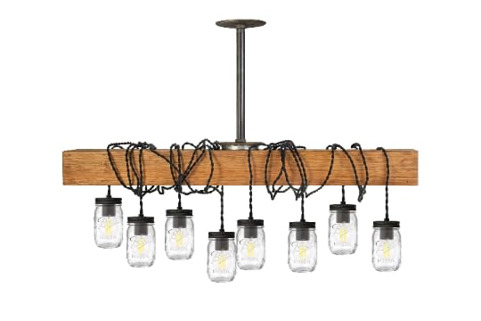Amazon.com: Madison Rustic Farmhouse Beam Light, Kitchen Light Fixture ...