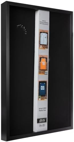 Amazon.com: Black Oversized Jersey Shadow Box Display Case 24x36 - MDF ...