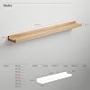 BestLoft.de Bilderleiste Holzregal Wand Regal Bilderleiste Eiche ...