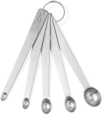 Amazon.com: 5PCS Small Measuring Spoons Set - Cuttte Stainless Steel ...