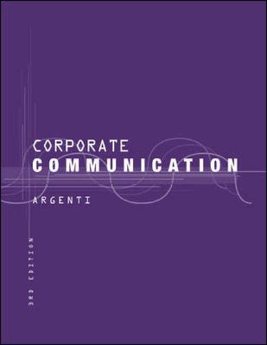 Corporate Communication: 9780072314021: Business Communication Books ...
