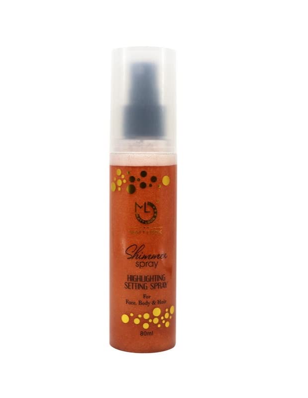 Matt look Shimmer Highlighting Setting Spray (Rose Gold) : Amazon.in ...