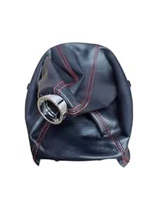 Auto-Ex Gear Shift Lever Cover Boot Pu Leather Chrome Finish Compatible ...