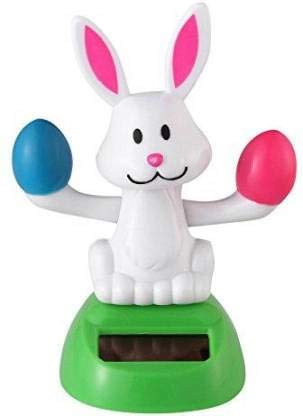 Solar Shaking Moving Head & Hand RABIT Toys Solar Powered Swinging ...