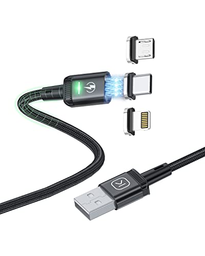 Magnetic Charging Cable 2Pack 6ft, Kuula 3A Fast Charging Cord, Nylon ...