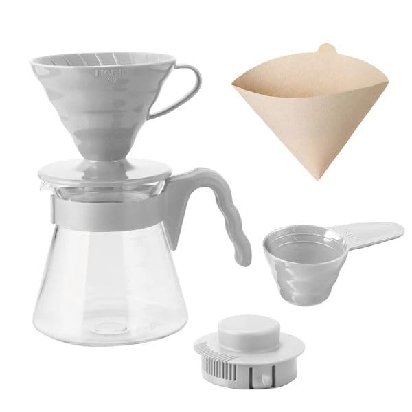 Buy HARIO | V60 Coffee Server 02 Set | Glass | 700ml | 1-4 Cups. Online ...