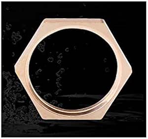 Amazon.com: Brass Fitting Lock Nut Pipe BSP BSPP 1/4" Female (2 Units ...