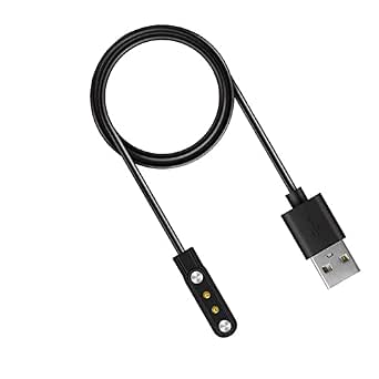 EYNK Magnetic Charging Cable 0.3 m 2Pin USB charger for FireBoltt Tank ...